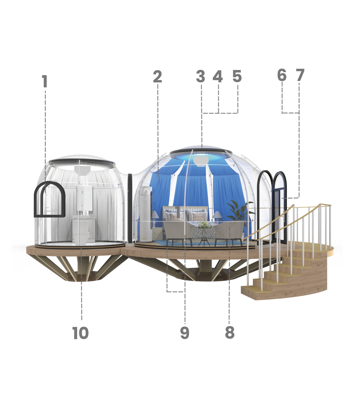 JC DOME Standard PC Dome House - JC DOME